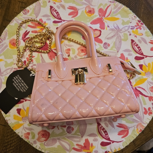 Deluxity | Bags | Deluxity Mini Pink Purse Clutch And Crossbody | Poshmark